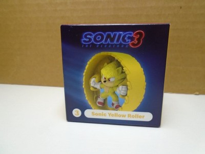 SONIC 3 THE HEDGEHOG SONIC YELLOW ROLLER #3 MCDONALDS TOY NIB (MD151 ...