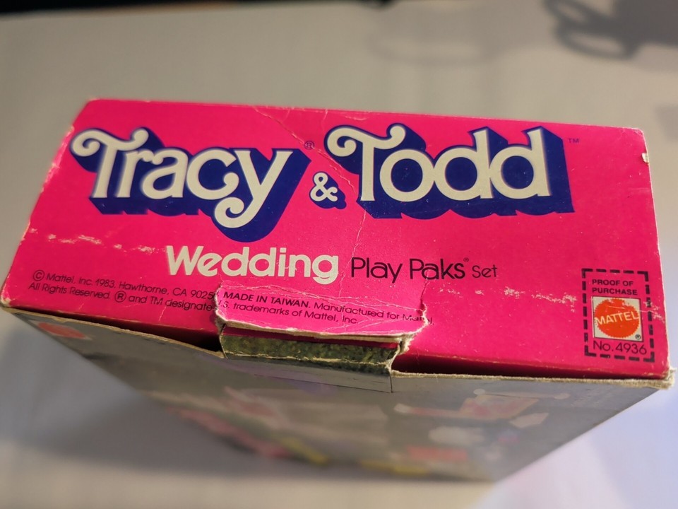 BARBIE TRACY & TODD WEDDING SET #4939 1983 Hard to Find Unopened ...