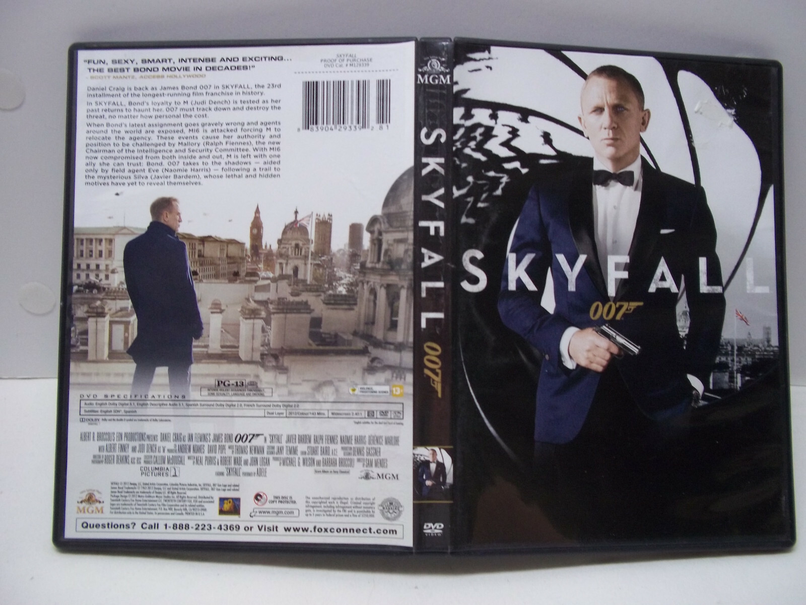 Skyfall Dvd Front Cover