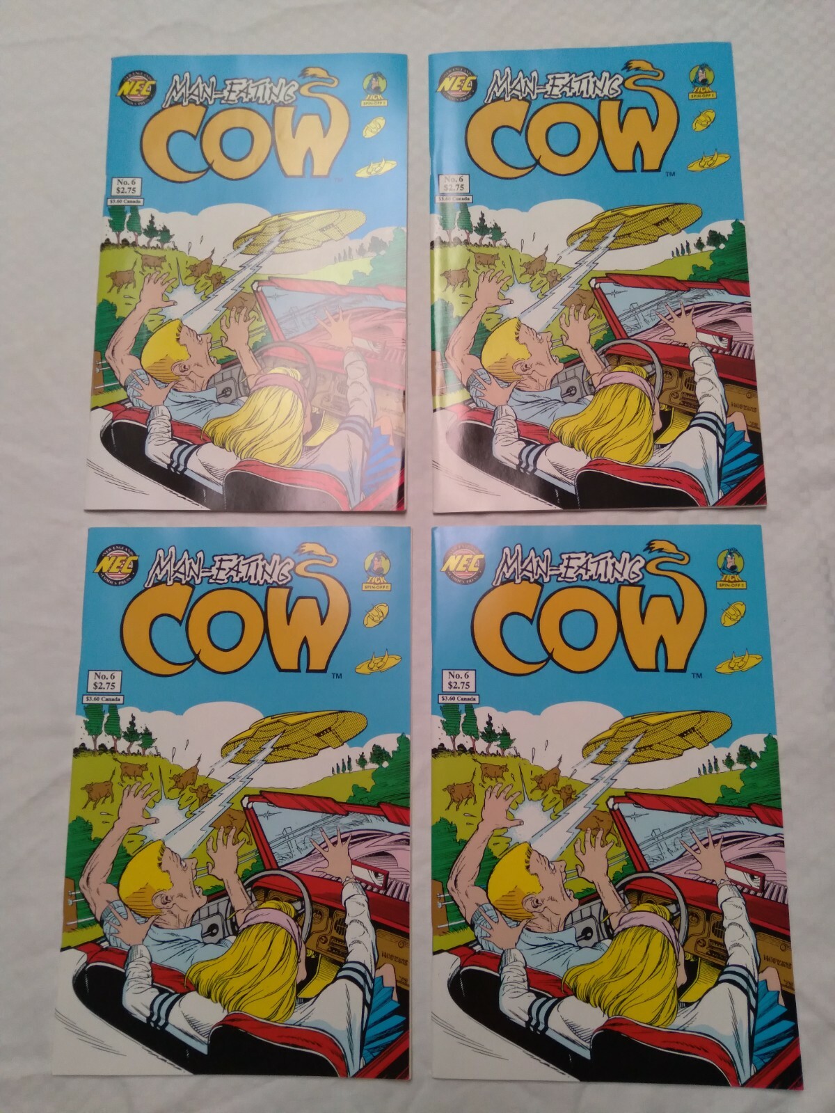 Man-Eating Cow # 6 Four copies 1992 The Tick spin-off #300 | eBay