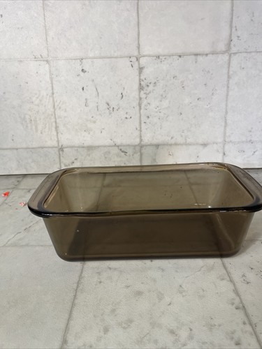 Vintage Pyrex Corning, N.Y. 213 Amber Glass Bread Meat Loaf Baking Pan ...