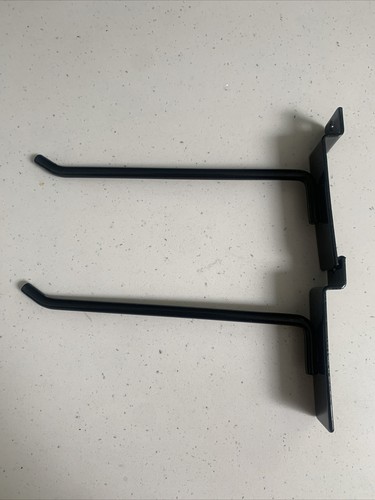 2 Piece BOARD Metal Hanger Hooks 6" Store Display Garage Shop Organize ...