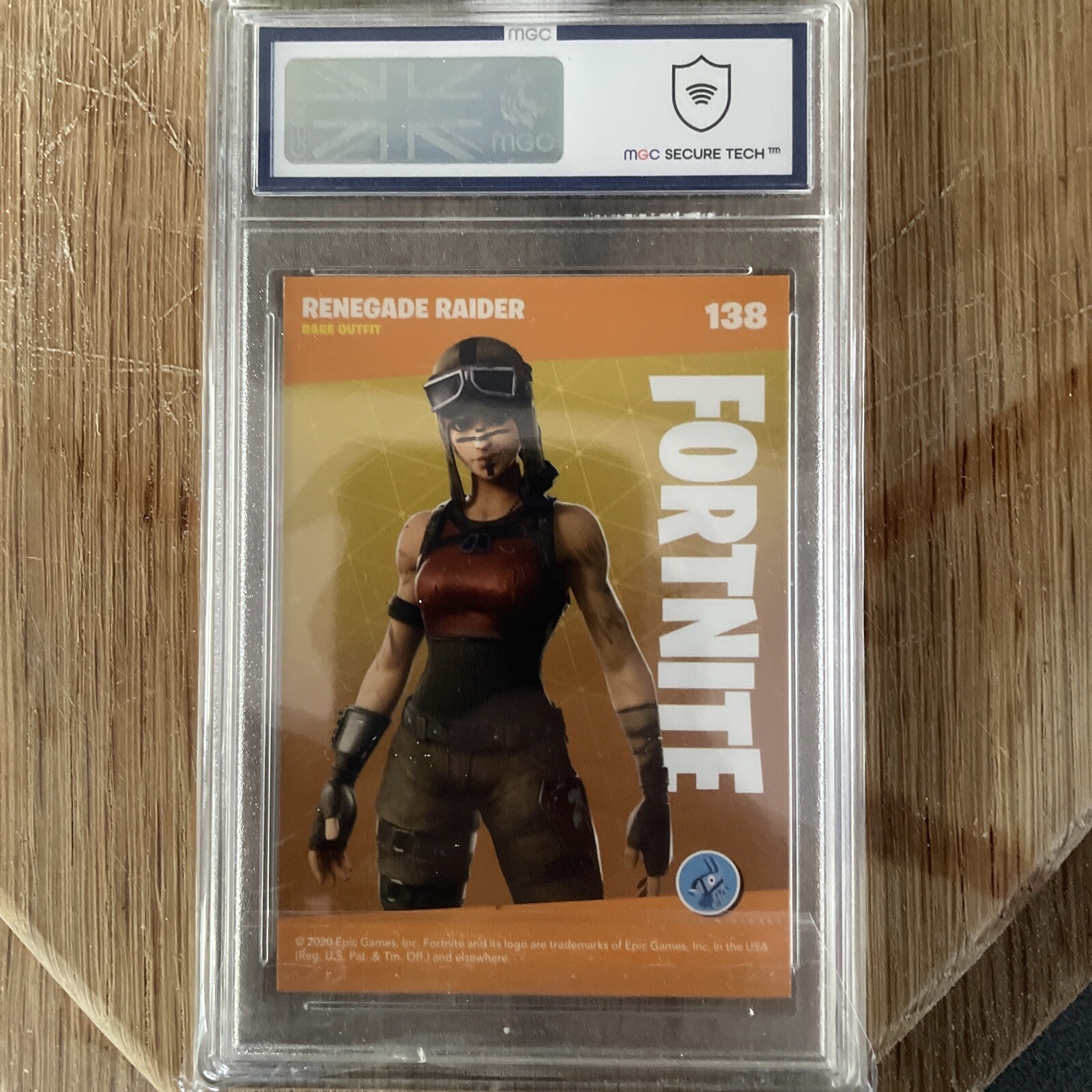 RARE MGC 8 Graded Panini Fortnite 138 Renegade Raider (Reloaded) EU ...