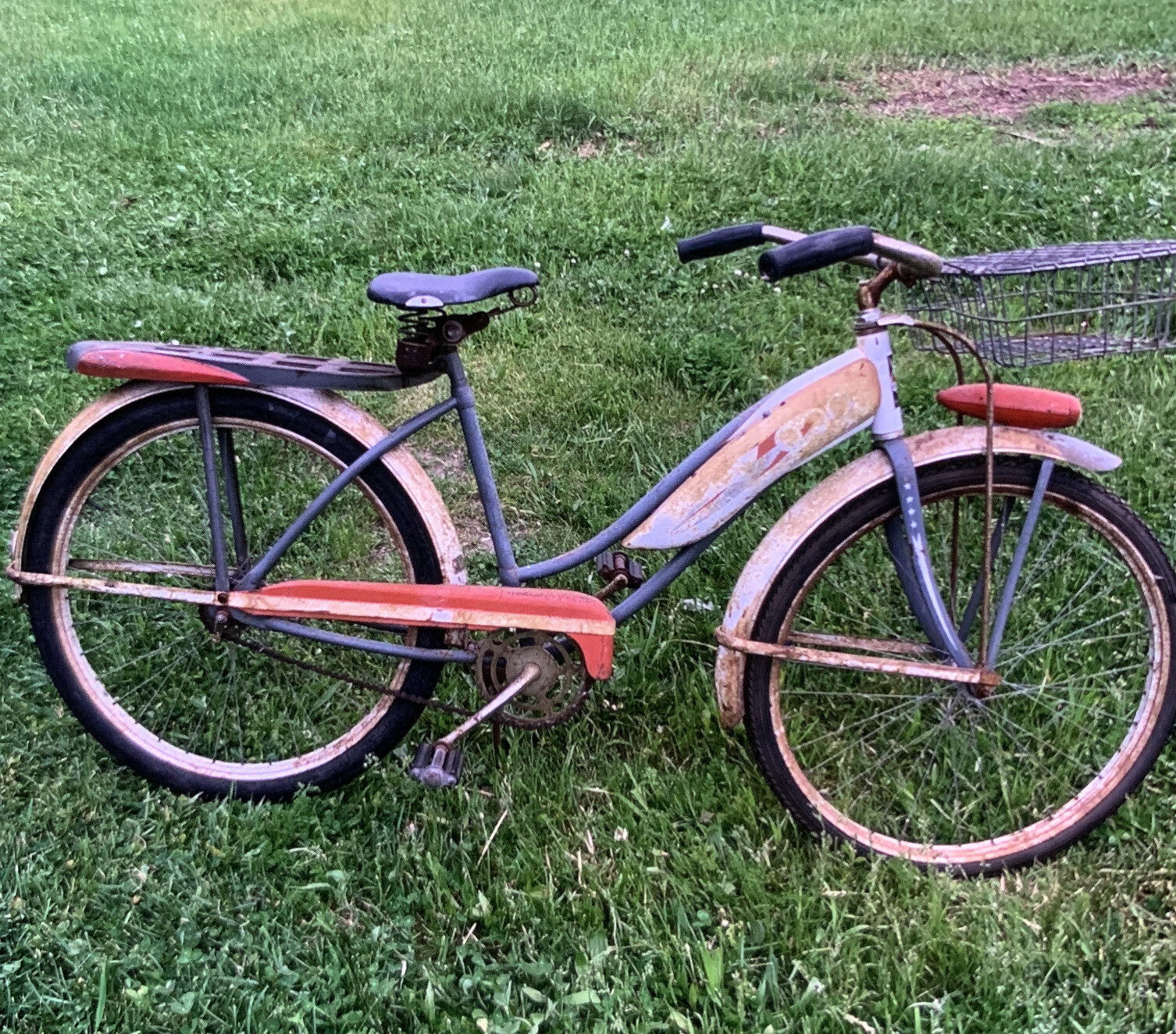 Vintage Late 40s-50s Adult Cruiser Bicycle Complete Original Paint ...
