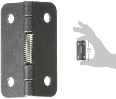 Silver Tone Metal 60 x 54 x 8mm Self Opening Spring Loaded Hinge | eBay