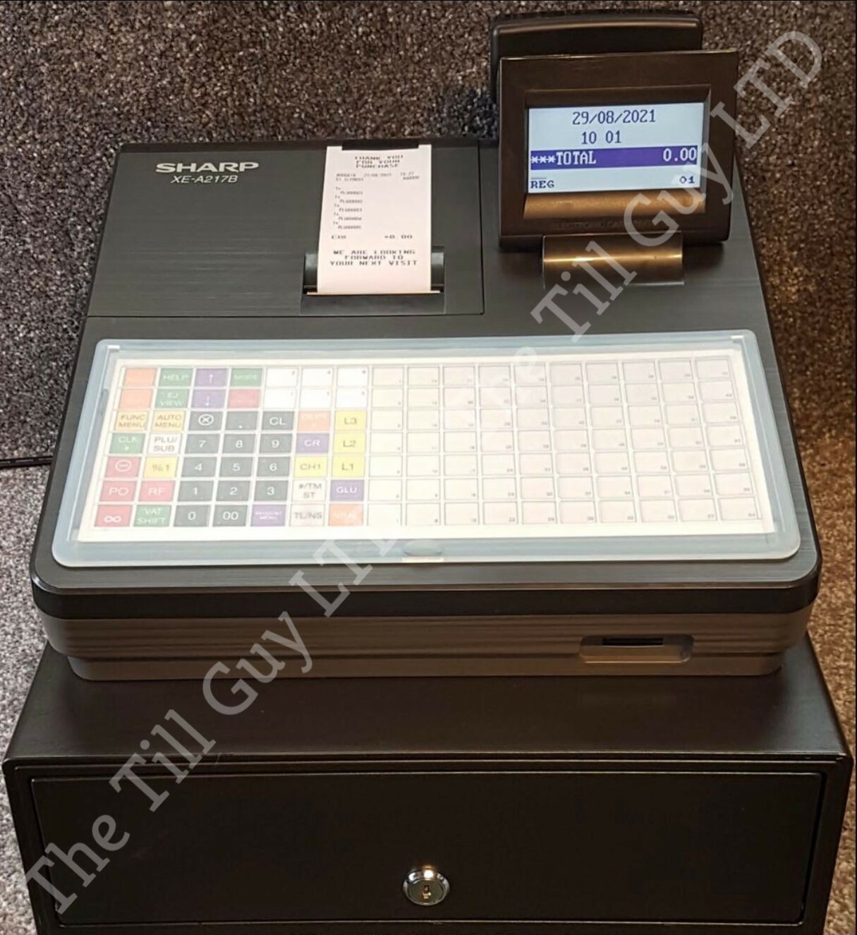 SHARP XE-A217B Cash Register Slight Use Includes 5 free till rolls ...
