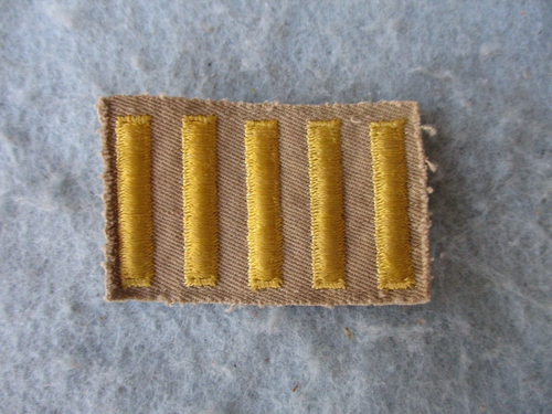 WWII US Army Overseas Service Insignia 5 Hash Marks on Class B Khaki 2. ...