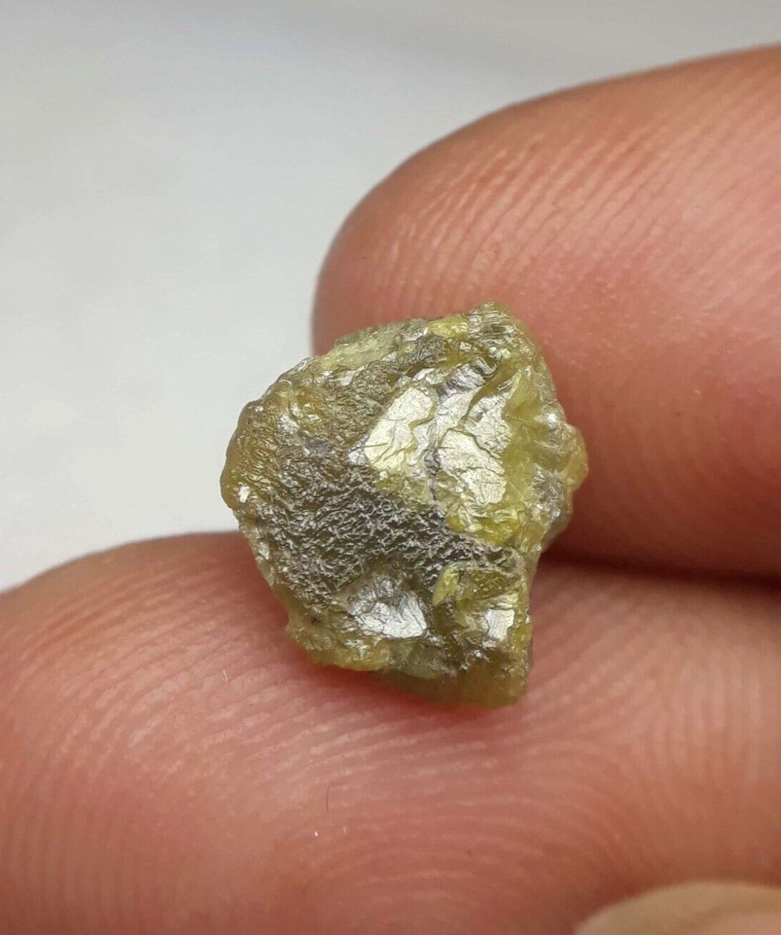 1.75 Ct,Natural Raw Diamond Green Color Rough Diamond Unique Raw ...