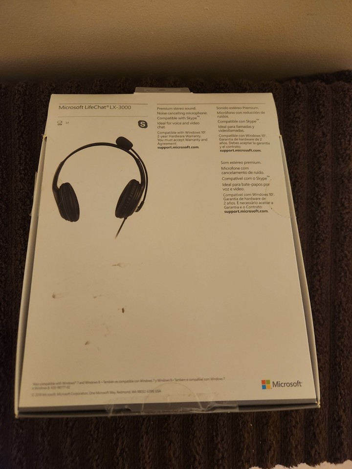 Microsoft LifeChat LX-3000 Noise Canceling Wired Headset | eBay