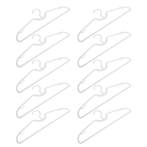 10 Pcs Short Neck Hanger Hangers for Closet Clothes Storage Holder | eBay