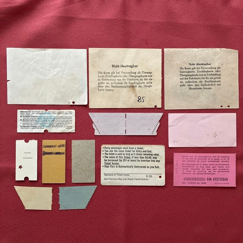 More than 10 used European train and bus tickets including Germany ...