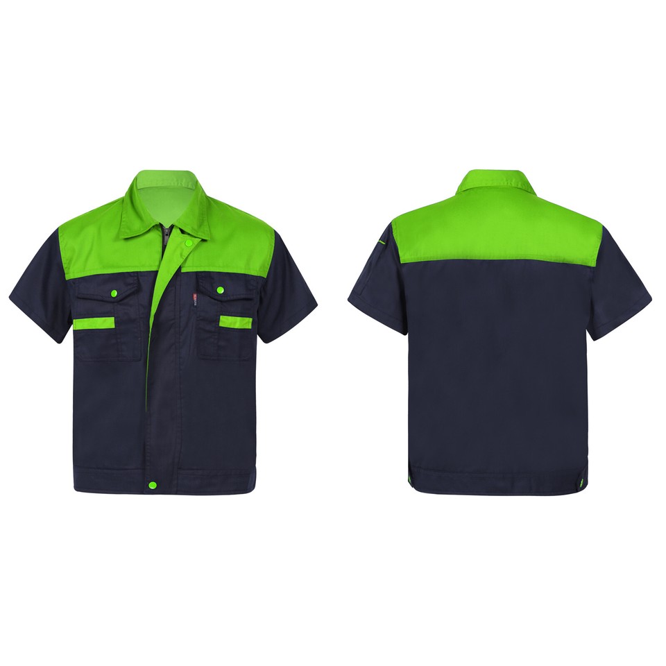 Men's Casual Work Shirt Short Sleeve Shop T-Shirts Motor Mechanic ...