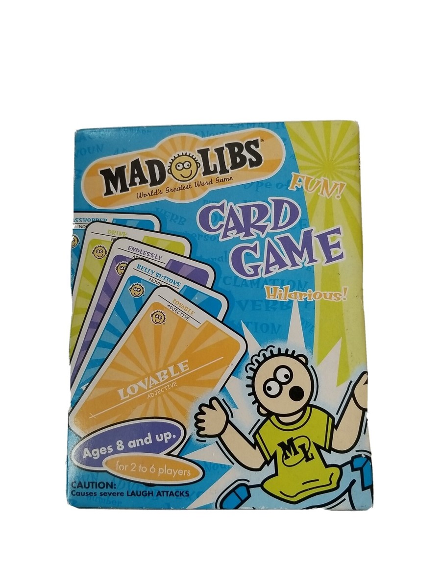 Mad Libs Card Game Rounds Mad Libs Card Game Ages 8 And Up New Sealed