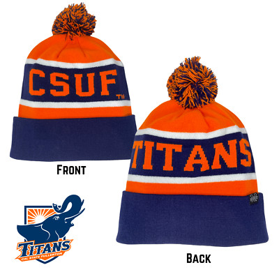Cal State Fullerton CSUF NCAA Officially Licensed Winter Pom Cuff ...