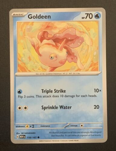 Goldeen Pokemon TCG Card 118/165 | eBay