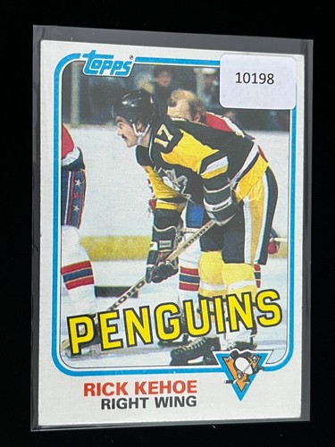 RICK KEHOE Penguins 1981-82 TOPPS Hockey Card #17 VG/EX | eBay
