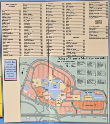King Of Prussia Mall Map 28 Map Of King Of Prussia Mall Maps Online