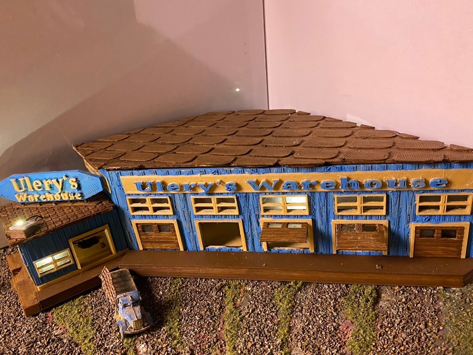 Assembled Scale Warehouse Industrial Building T, Z, N, HO, S, & O Scale ...