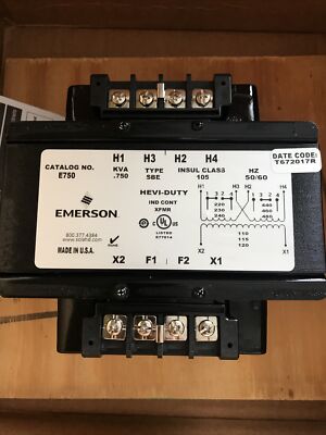 Emerson SolaHD E750 Transformer (240/480v, 50Hz) | eBay