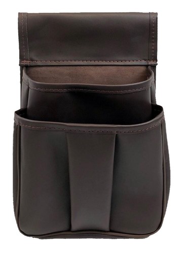 Genuine LEATHER SHOTGUN SHELL SPORTING CLAY SKEET TRAP POUCH - BRN | eBay