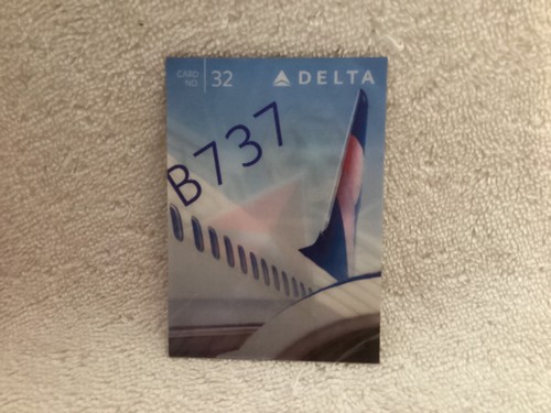 Delta B737 Halo Card Pilot Trading Card. Card No. 32. NEW | eBay