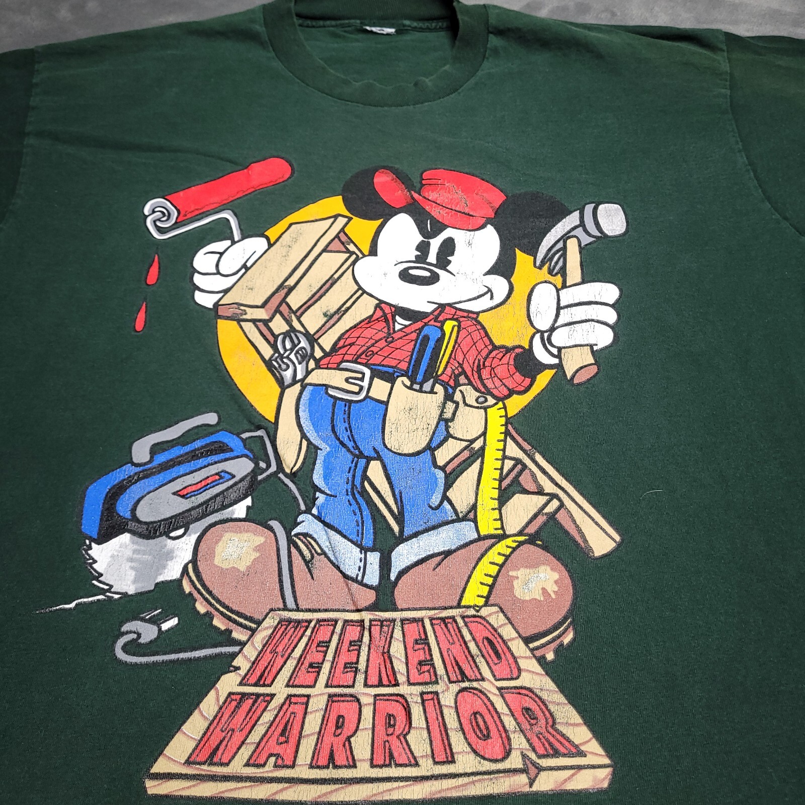 Vtg 80s Mickey Mouse Weekend Warrior House Work Dad R… - Gem