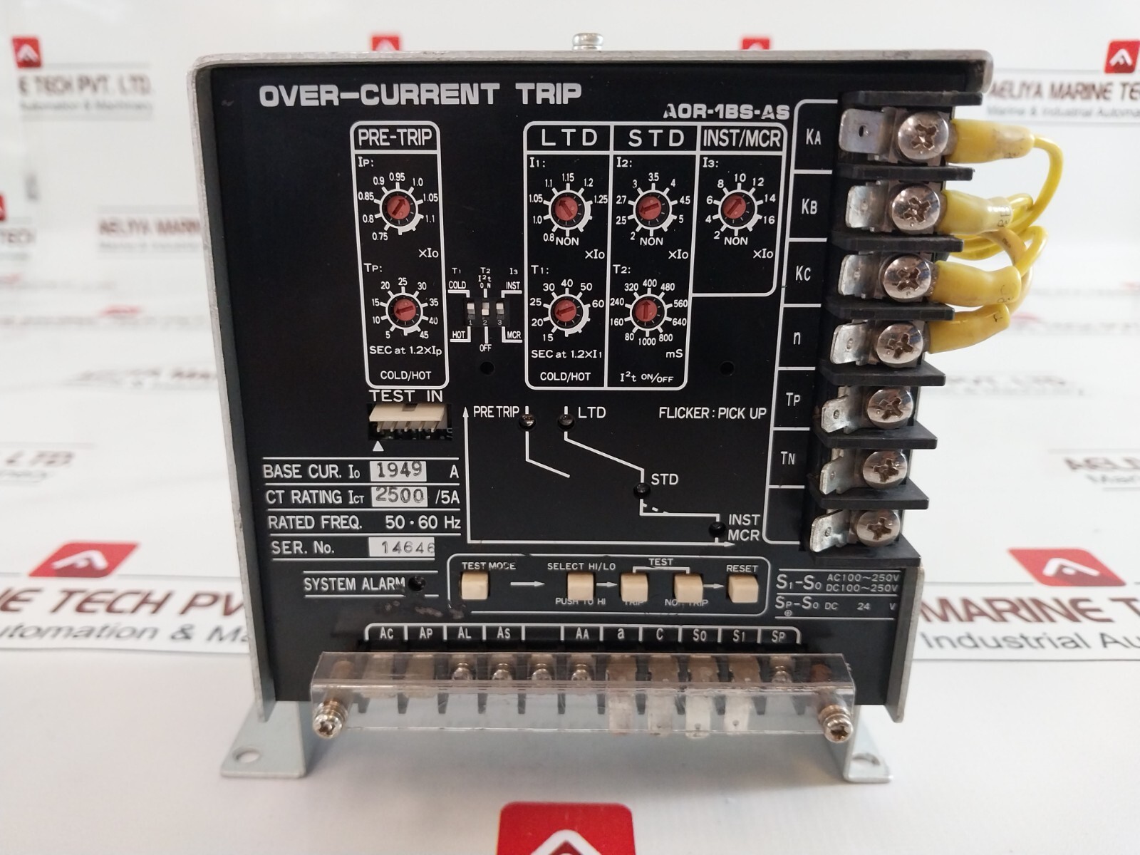TERASAKI AOR-1CS-AS OVER CURRENT TRIP SYSTEM ALARM for sale online | eBay