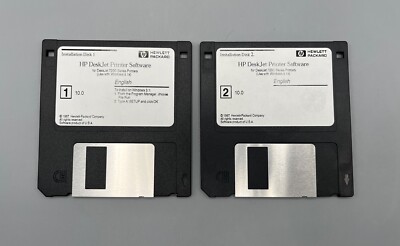 Vtg HP Deskjet 720C Series Printer Software for Windows (2) 3.5" Floppy ...