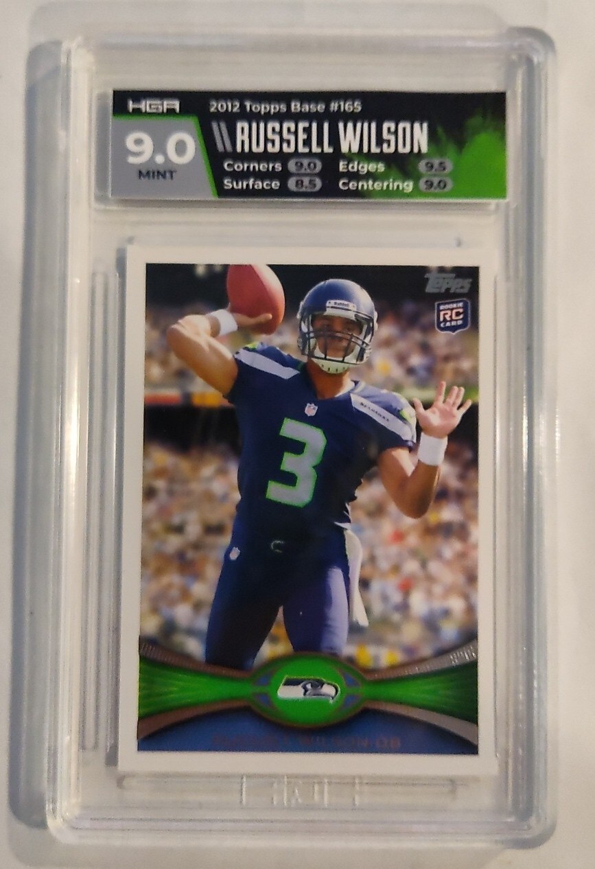2012 Topps Russell Wilson RC #165, HGA 9 MINT | eBay