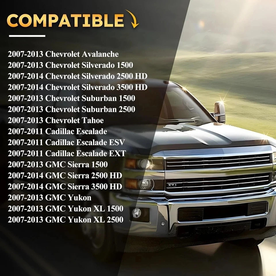 20833606 Left Driver Side Interior Door Handle Kit for 2007-2014 Chevy ...