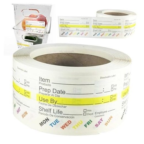 InStockLabels Dissolvable Food Labels - 2” x 3” (Labels) - Rotation ...