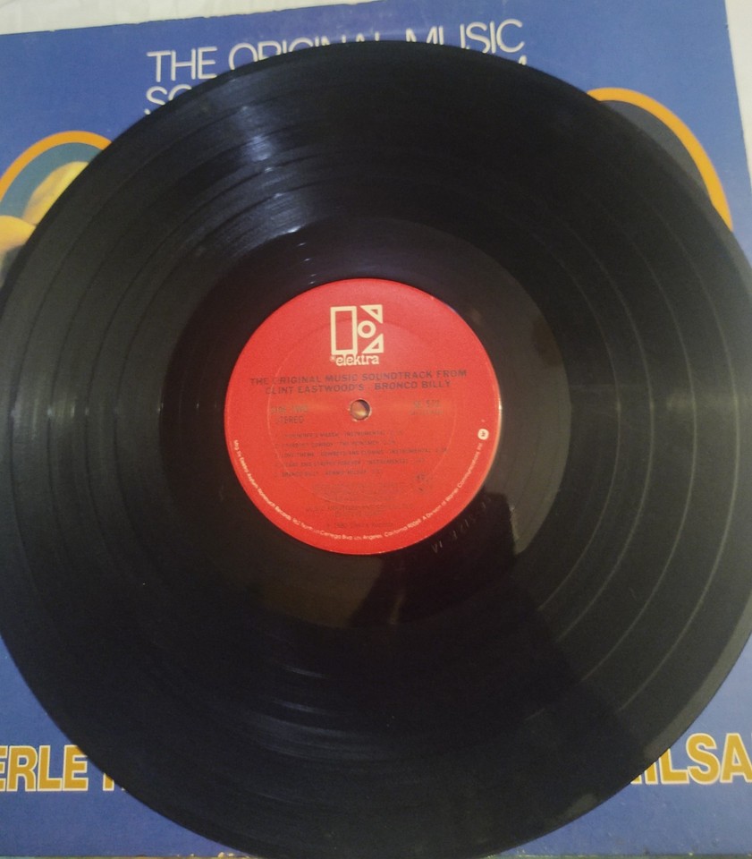 BRONCO BILLY SOUNDTRACK LP MERLE HAGGARD RONNIE MILSAP CLINT EASTWOOD ...