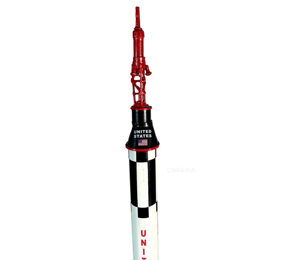 Mercury Redstone Rocket Spacecraft Metal Model 16" NASA Freedom 7 Space ...
