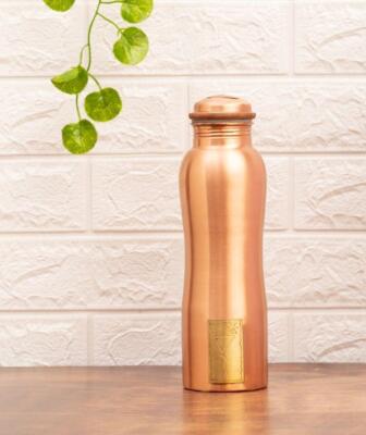 Isha Life Copper Water Bottle with Logo Ayurveda Health Benefits 950 ml ...