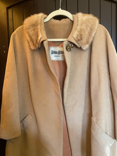 Camel Vintage Neiman Marcus Vicuna Fur Coat, 100% Vicuna Wool, 3/4 ...