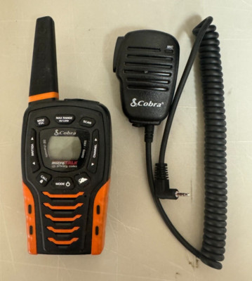 Cobra ACXT645 35 Mile Range Walkie Talkie W/ Shoulder Mic - Bundle ...