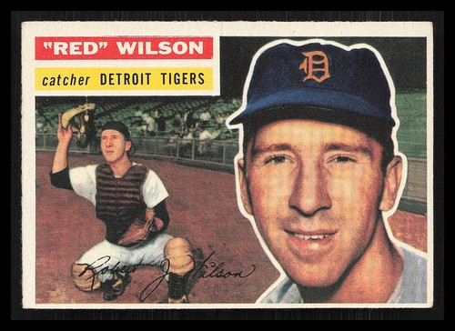 Red Wilson 1956 Topps #92 White Back Detroit Tigers | eBay