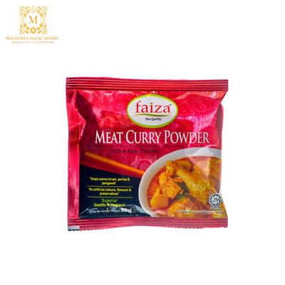 FAIZA Meat Curry Powder Spices (Serbuk Kari Daging) 25gm - Halal ...