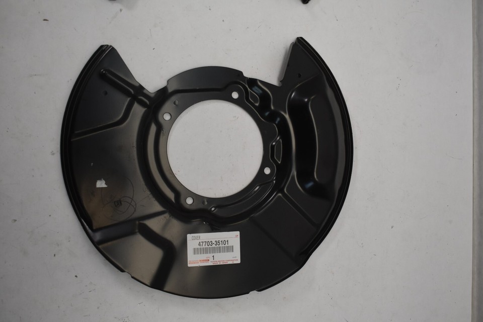 Toyota Front Brake Dust Shield RH & LH Set 47704-35101 Genuine OEM For ...