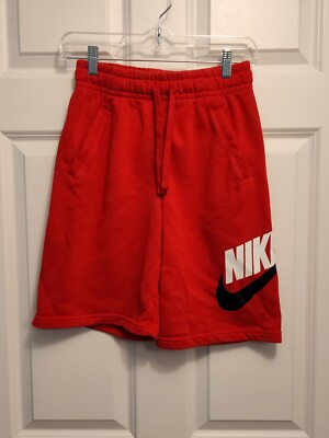 ** EUC ** RED NIKE SPORTSWEAR CLUB FLEECE SHORTS BOYS XL - NIKE SHORTS ...