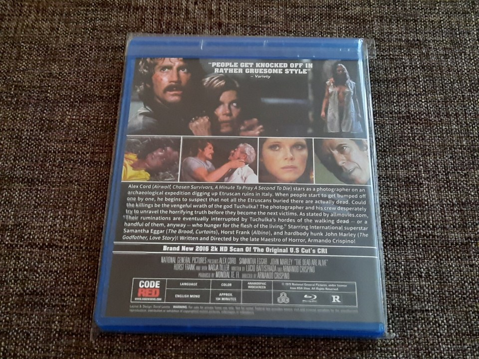 THE DEAD ARE ALIVE! 1972 Blu-Ray Code Red USA Armando Crispino Alex ...