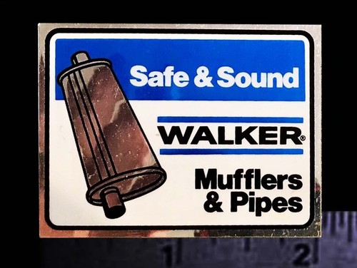 WALKER Mufflers & Pipes - Original Vintage 1960’s 70’s Racing Decal ...
