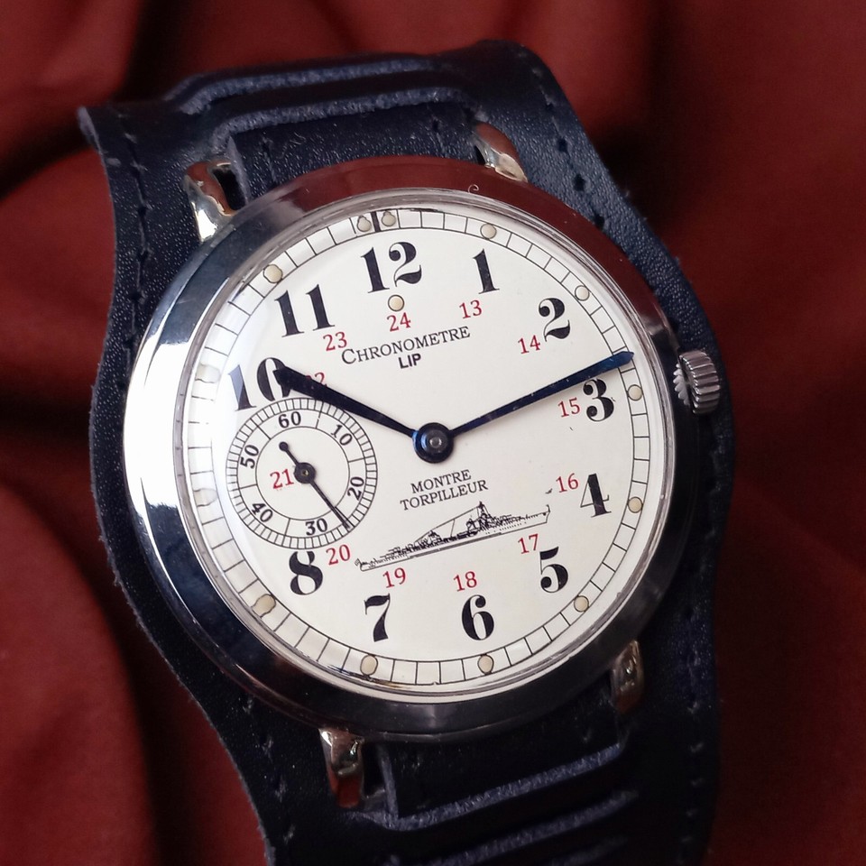 Vintage Watch CHRONOMETRE LIP Vintage Men's Wristwatch Military Style ...