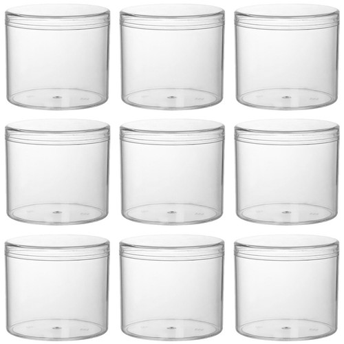 15 Pcs Round Plastic Container Storage Containers Food with Lids ...
