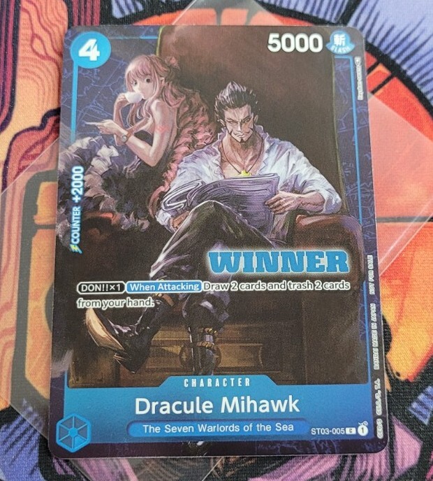Dracule Mihawk Winner Pack Vol.4 ST03-005 Tournament Promo One Piece ...
