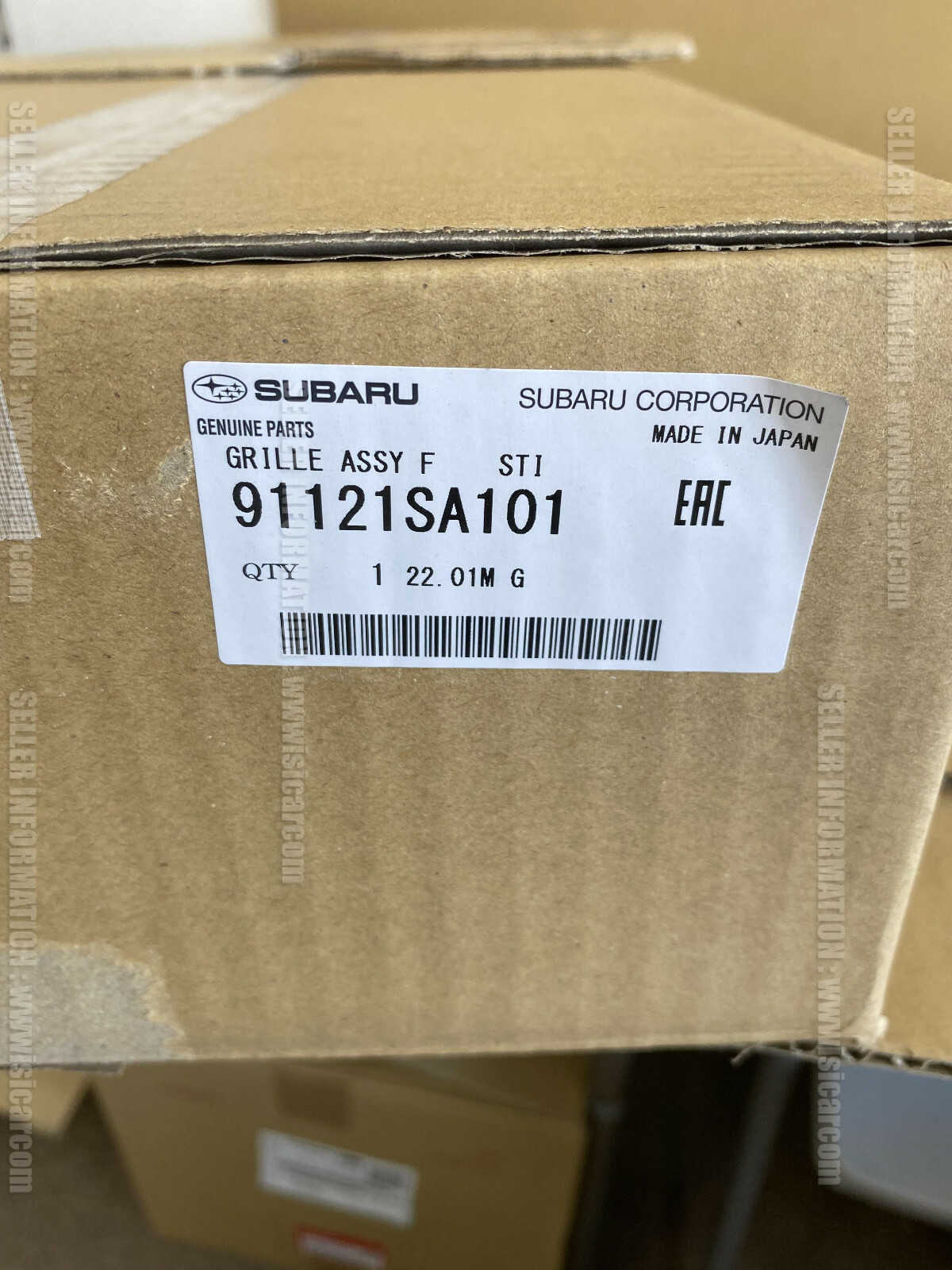 SUBARU FORESTER STI EJ25 SG9 FRONT GRILLE 91121SA101 Scooby scoop 4U ...