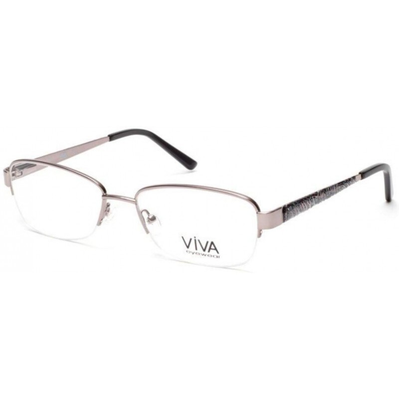 VIVA Eyewear VV4512 008 Silver Eyeglasses Butterfly Half-Rim Frame 54 ...