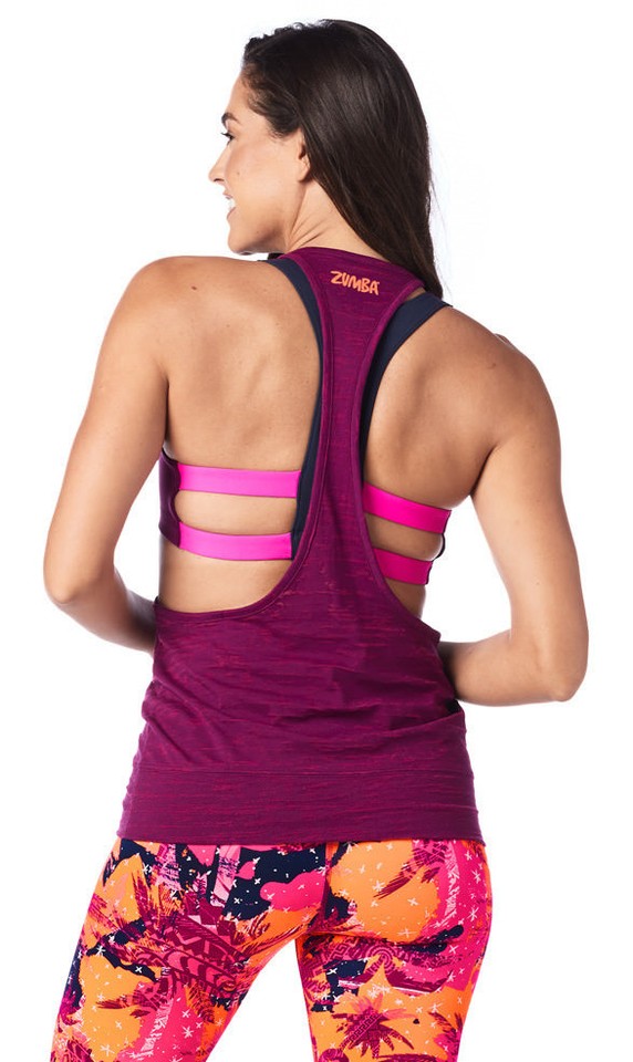 Authentic New Zumba Feel Free Tank Top ~~ Violet Vibes~~ XS ~ NWT | eBay