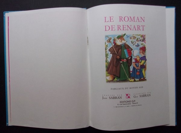 Bibliothèque Rouge et Bleue LE ROMAN DE RENART Guy Sabran 1974 | eBay