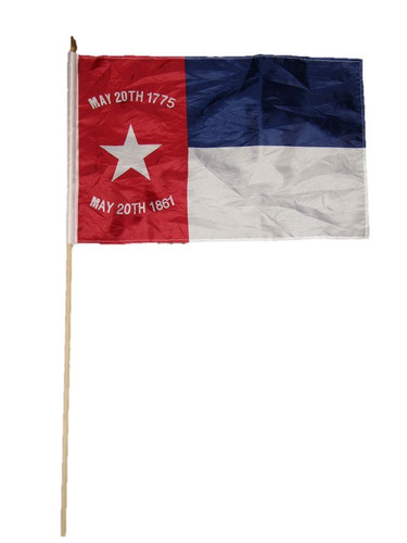 12x18 12"x18" North Carolina Republic Stick Flag wood Staff | eBay